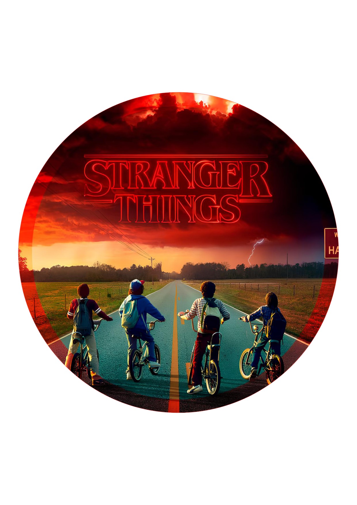 Jedlý tisk Stranger things – obrázky na dort | Oslavino.cz